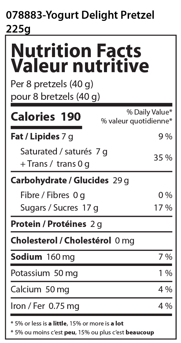 Yogurt Delight Pretzels 12/255 g – Dan-D Foods Ltd.